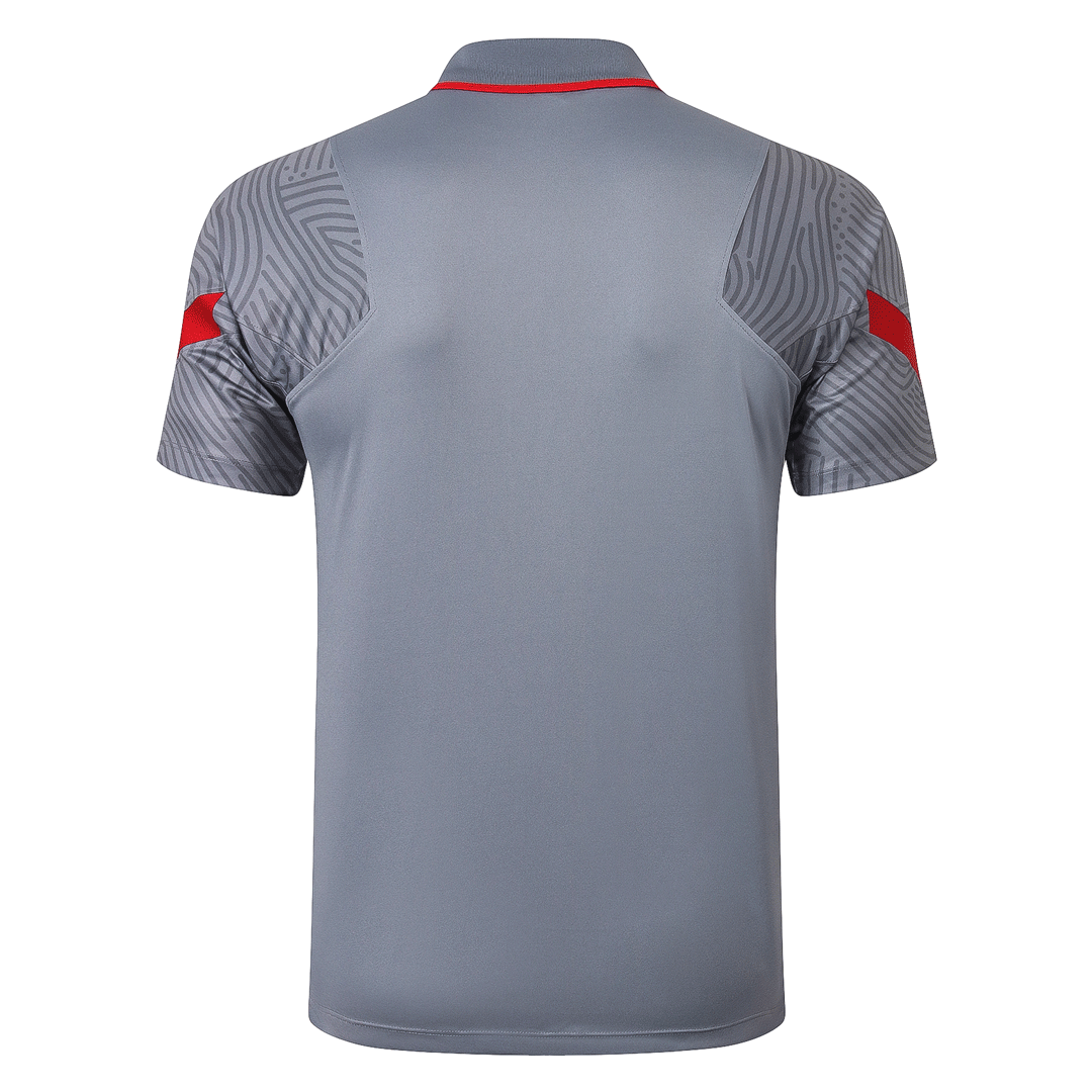 gogoalshop | 20/21 Liverpool Core Polo Shirt-Light Gray | Liverpool gogoalshop | 20/21 Liverpool Core Polo Shirt-Light Gray | Liverpool