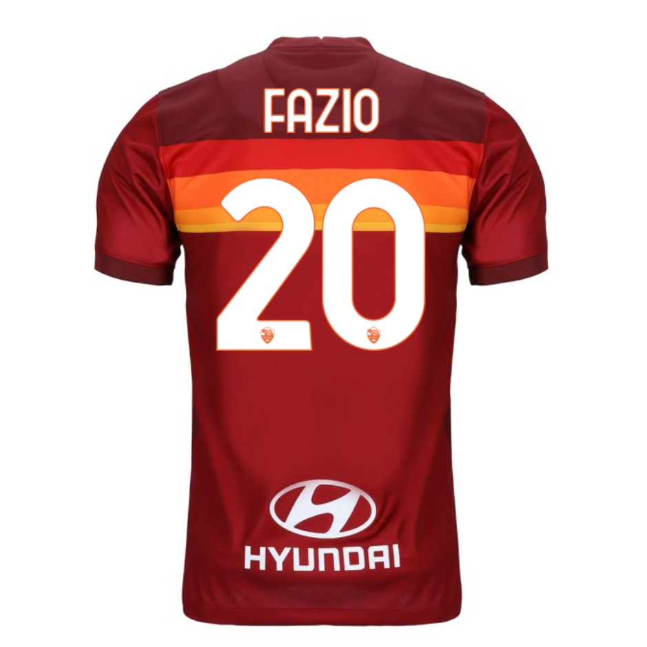 FAZIO #20 Roma Home Soccer Jersey 2020/21 | Gogoalshop