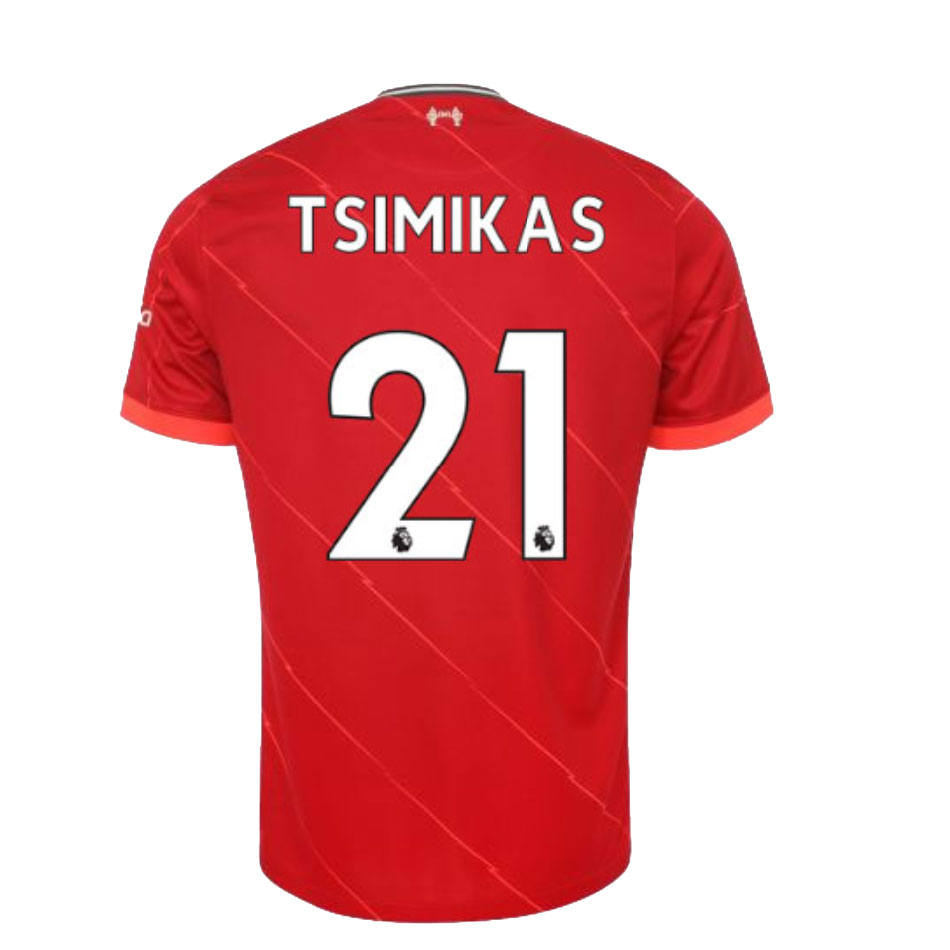 TSIMIKAS #21 Liverpool Home Soccer Jersey 2021/22 | Gogoalshop