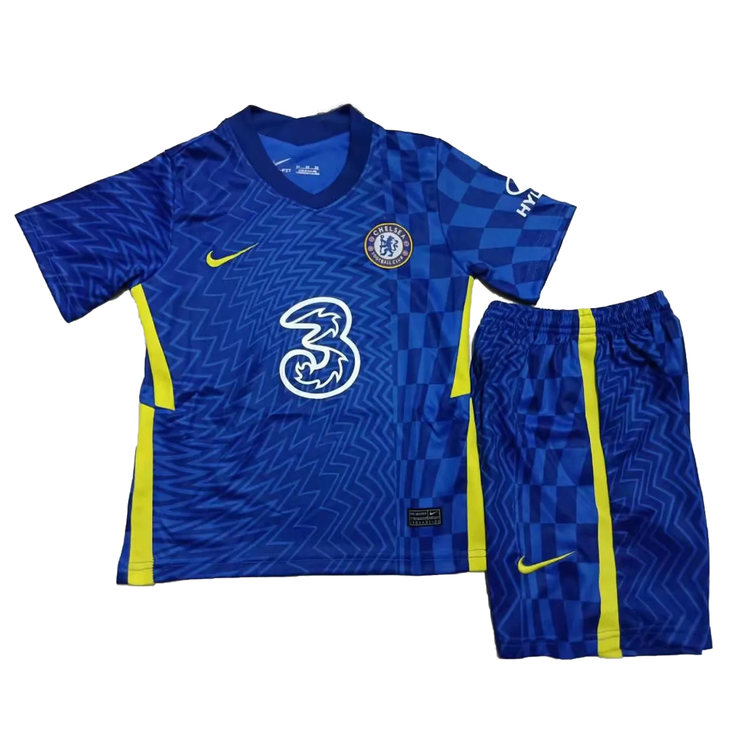 Chelsea Home Kids Soccer Jerseys Kit 2021/22 | Gogoalshop