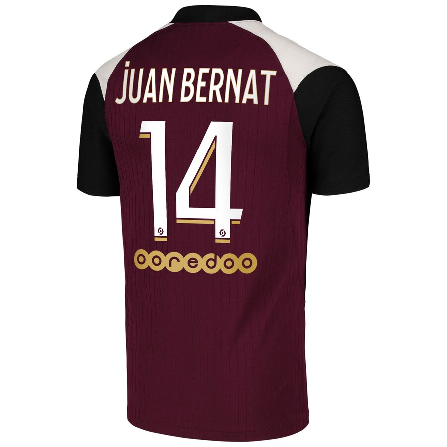 Replica JUAN BERNAT #14 PSG Third Away Jersey 2020/21 By Jordan ...