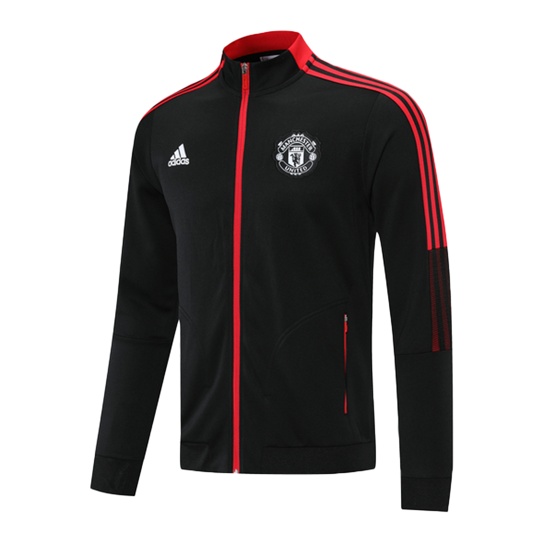 Manchester United Track Jacket 2021/22 - Black | Gogoalshop