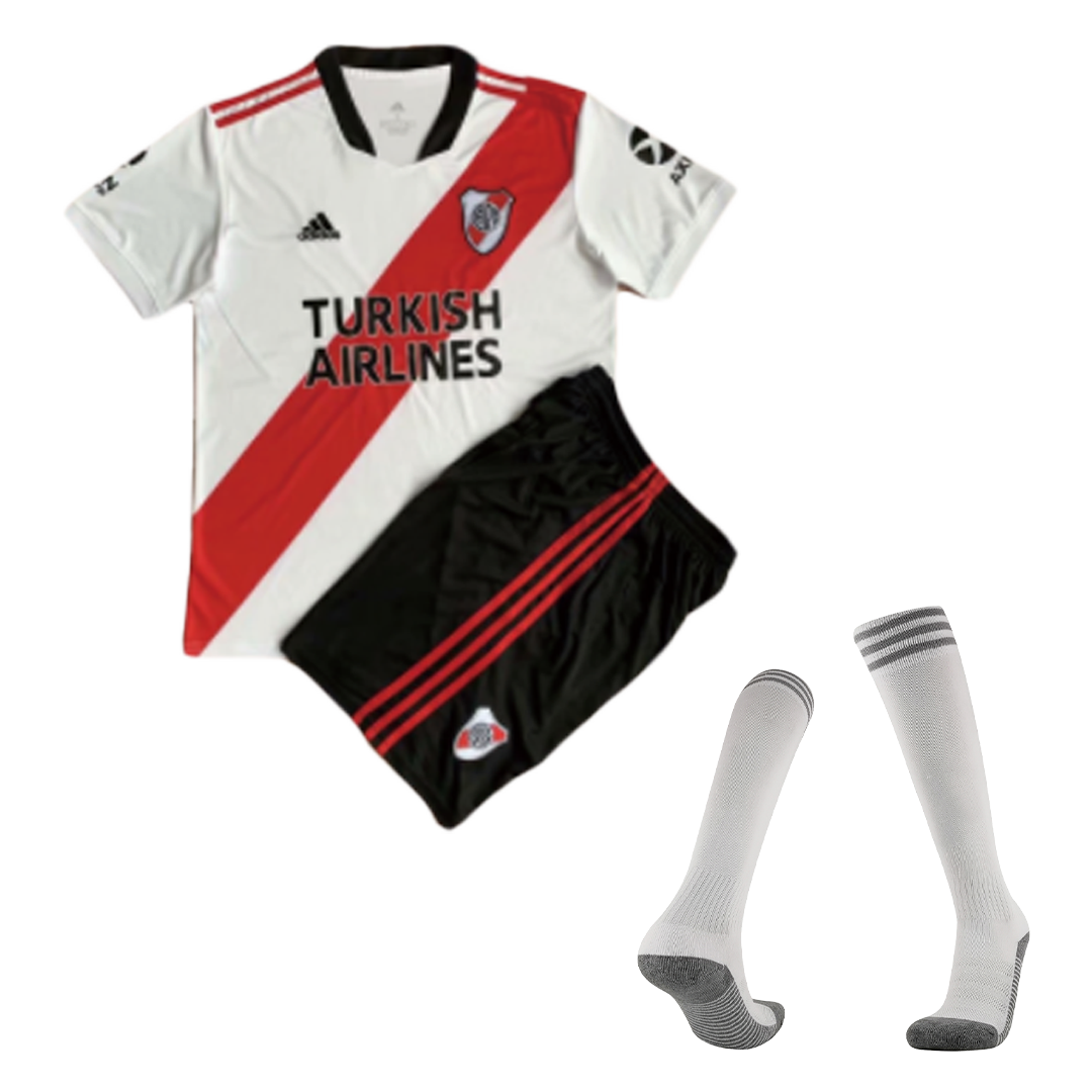 River Plate Home Full Kit 2021/22 By Adidas Kids | Gogoalshop