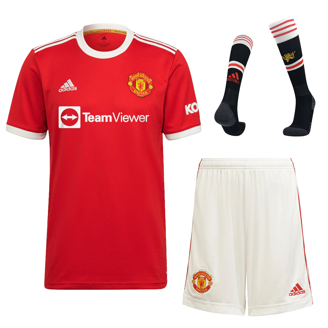 Manchester United Home Jerseys Full Kit 2021/22 | Gogoalshop