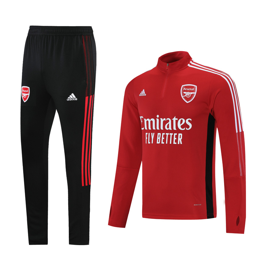 Arsenal 1/4 Zip Tracksuit 2021/22 Red | Gogoalshop