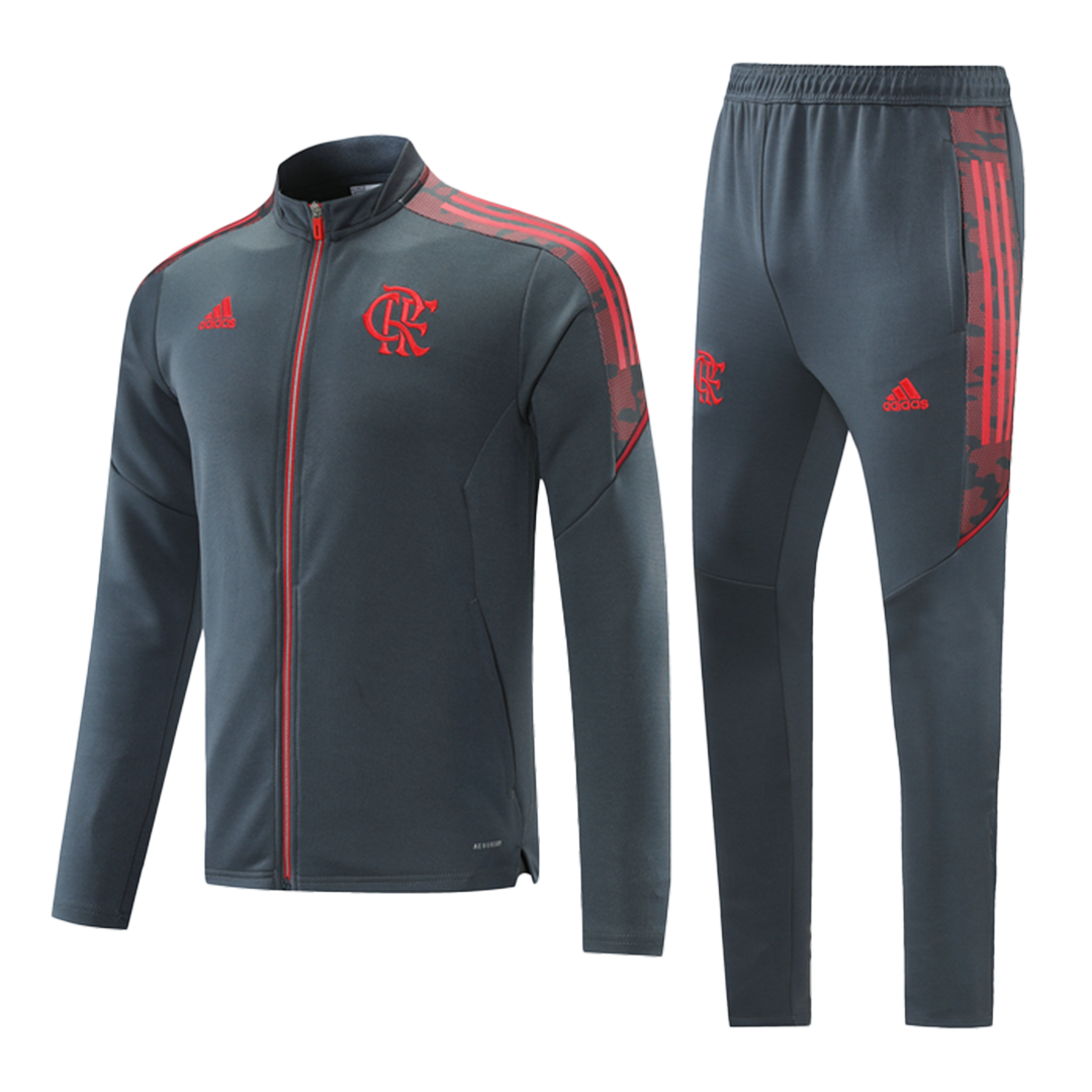 CR Flamengo Jacket Tracksuit 2021/22 Gray | Gogoalshop