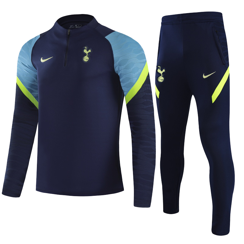 Tottenham Hotspur 1/4 Zip Tracksuit 2021/22 Navy | Gogoalshop