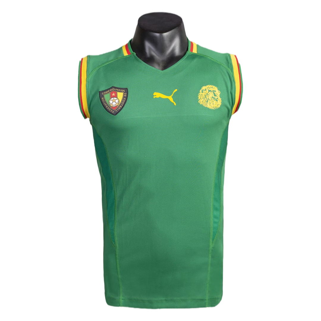 Vintage Soccer Jersey Cameroon Home 2002 | Gogoalshop