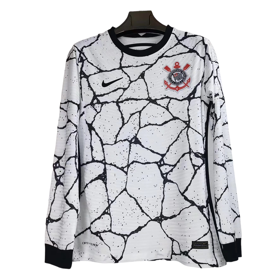 Authentic Corinthians Home Long Sleeve Soccer Jersey 2021/22 | Gogoalshop