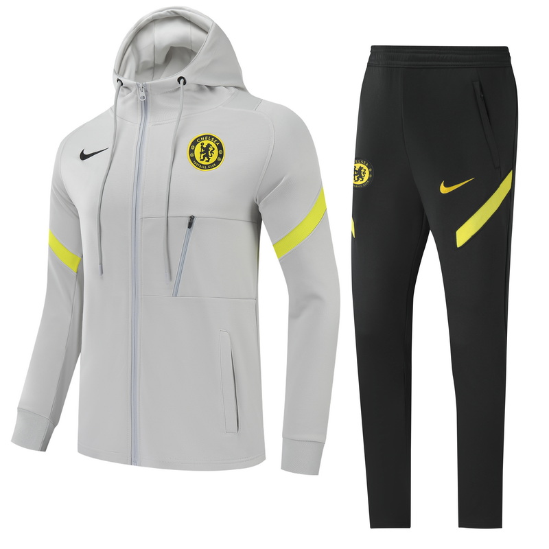 Chelsea Hoodie Tracksuit 2021/22 Gray | Gogoalshop