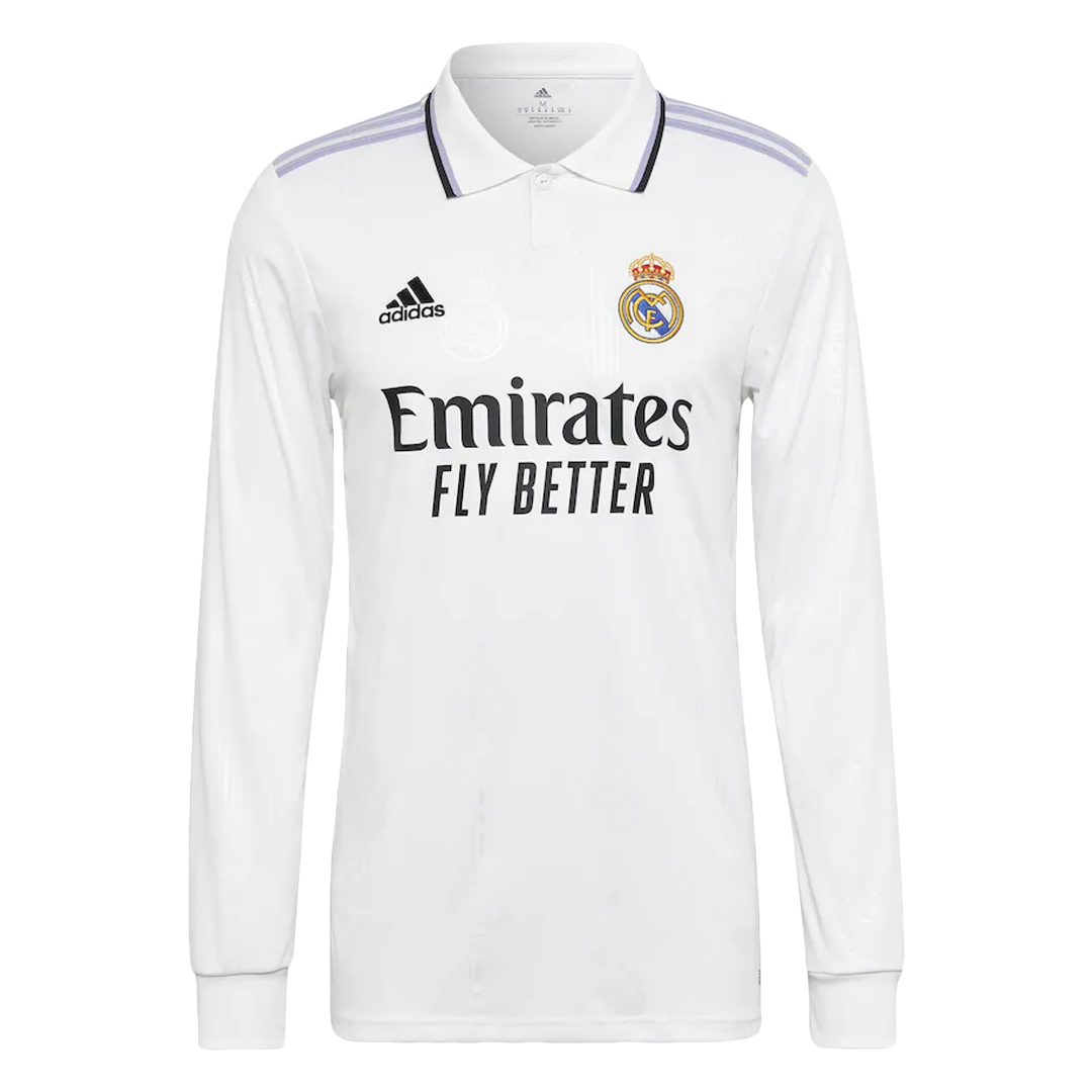 Real Madrid Home Long Sleeve Soccer Jersey 2022/23 | Gogoalshop