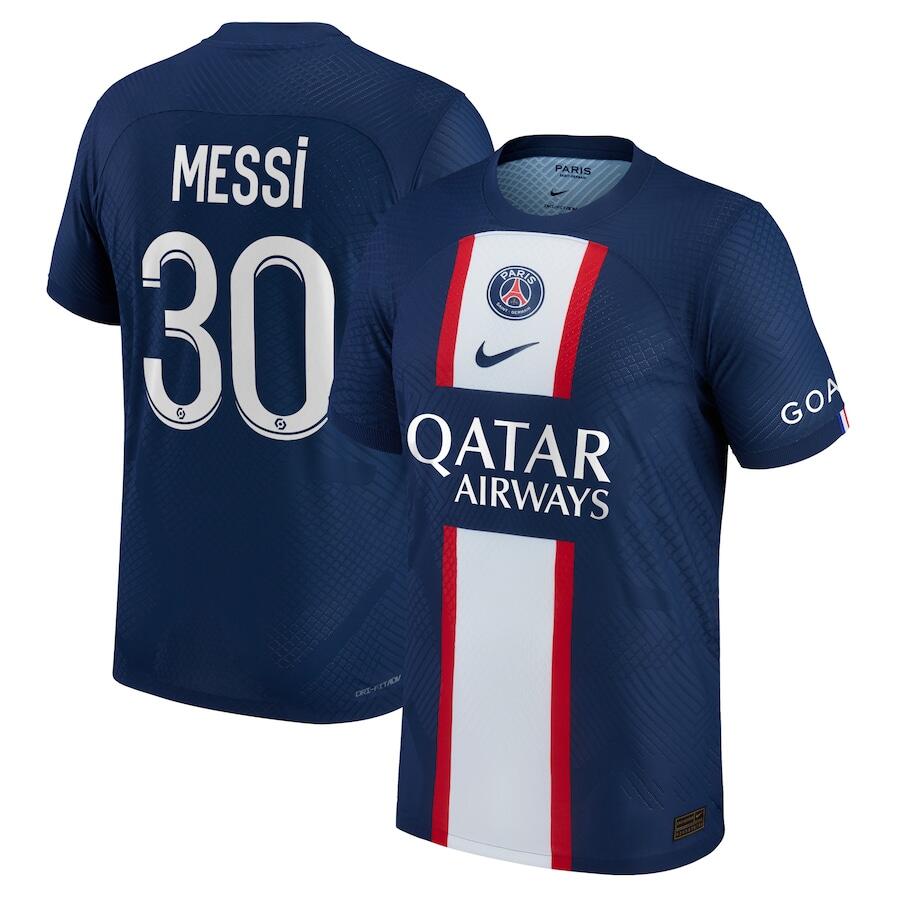 Messi #30 PSG Home Authentic Soccer Jersey 2022/23 | Gogoalshop