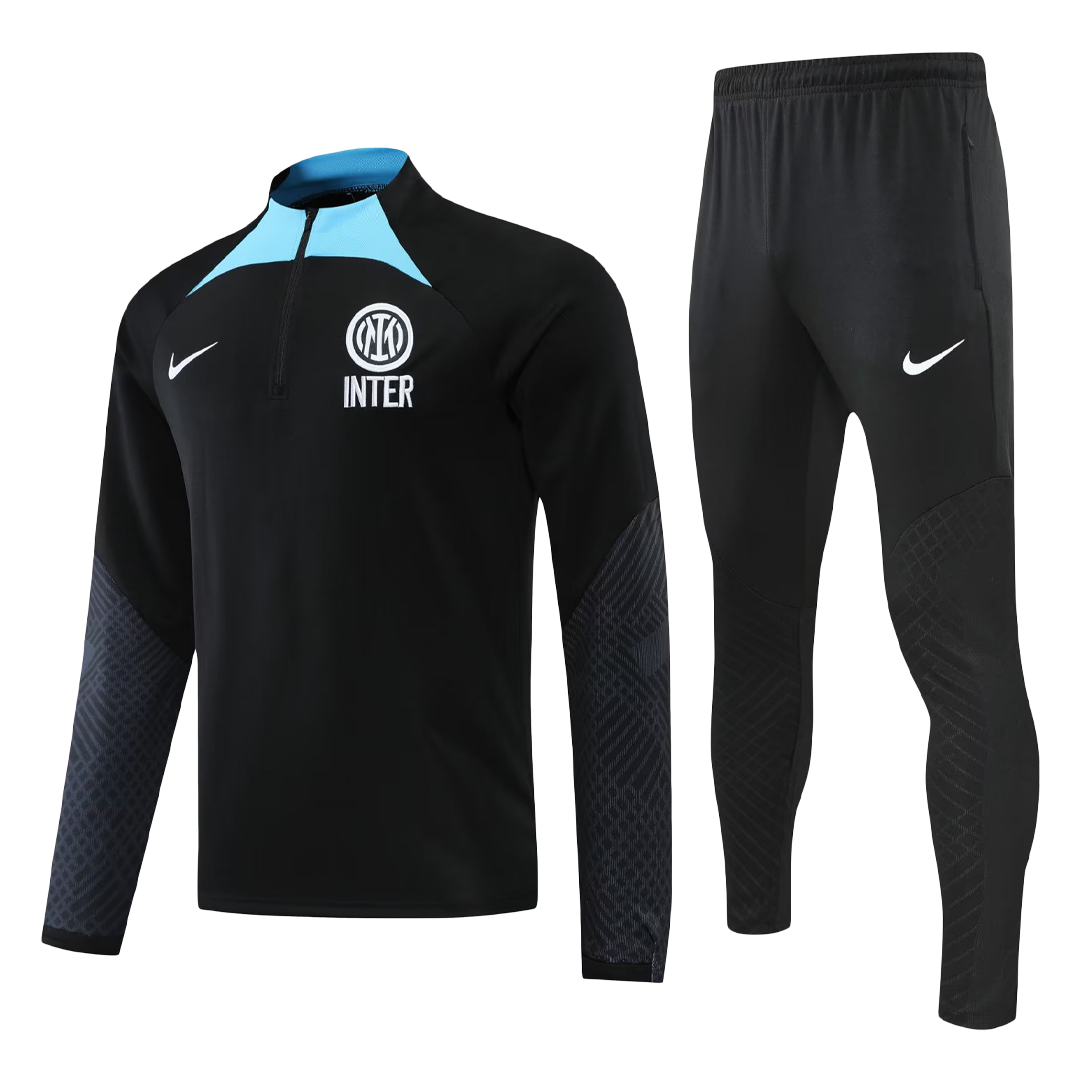 Inter Milan 1/4 Zip Tracksuit 2022/23 Black | Gogoalshop