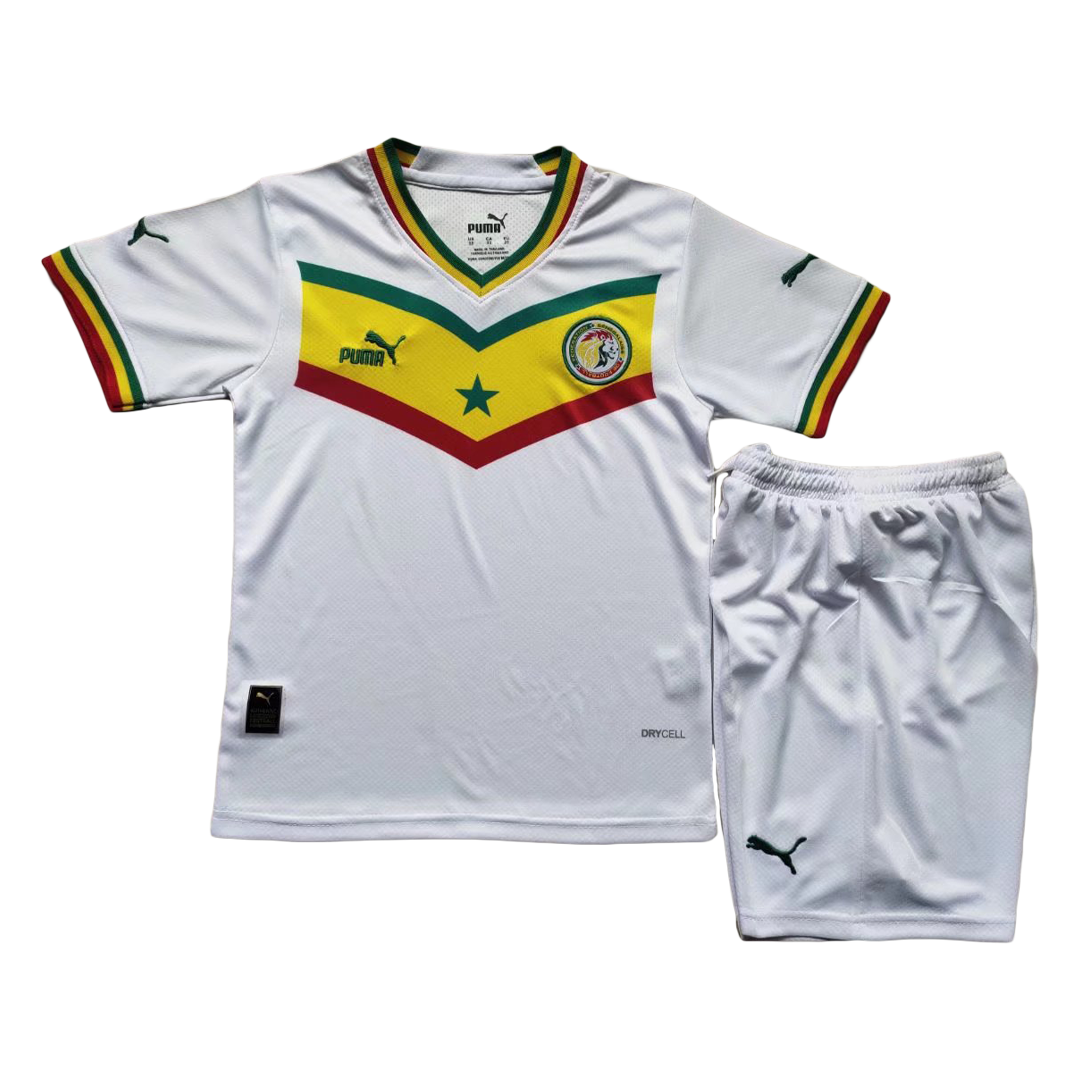 Senegal Home Kids Soccer Jerseys Kit 2022/23 | Gogoalshop