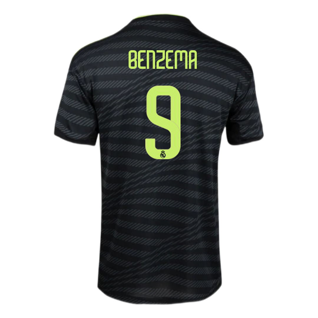 BENZEMA #9 Real Madrid Third Away Jersey Shirt 2022/23 | Gogoalshop