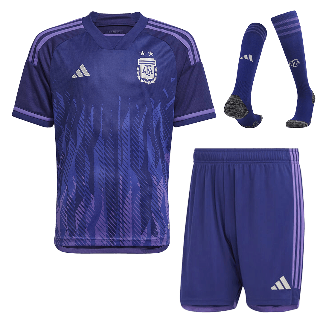 Argentina Away World Cup Jerseys Full Kit 2022 | Gogoalshop