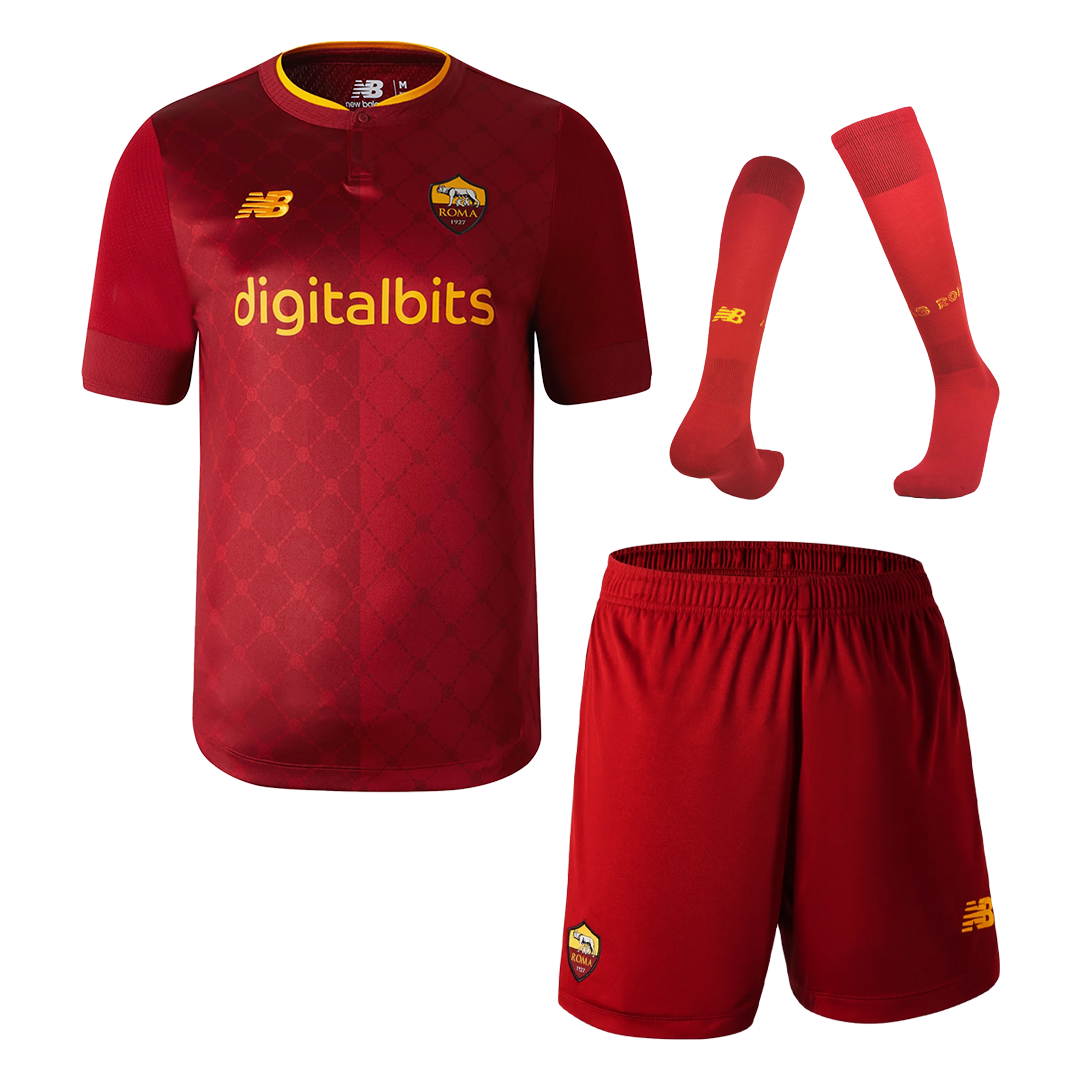 Roma Home Jerseys Full Kit 2022/23 | Gogoalshop