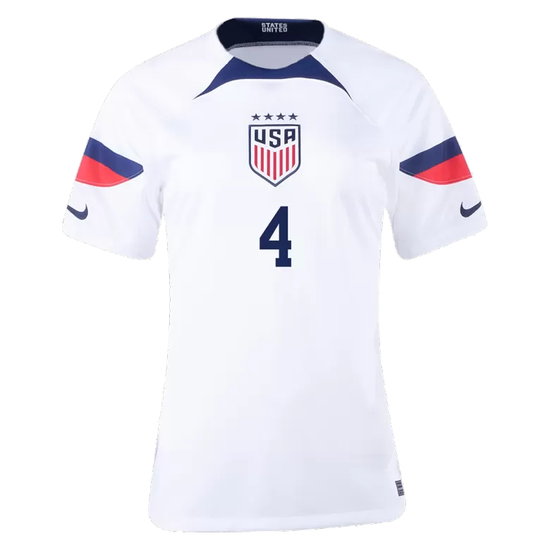 SAUERBRUNN #4 USA Home Jersey World Cup 2022 Women | Gogoalshop
