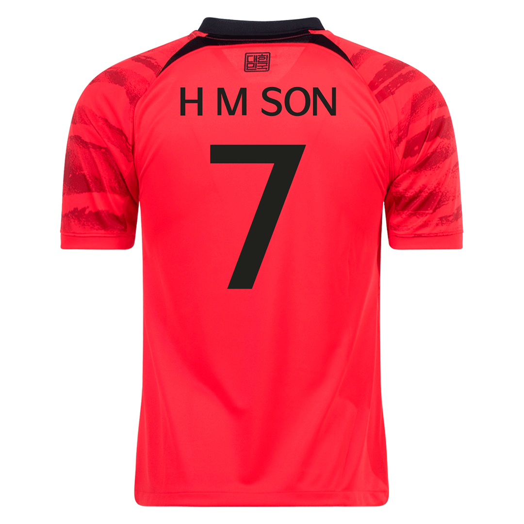 H M SON #7 South Korea Home Jersey World Cup 2022 | Gogoalshop