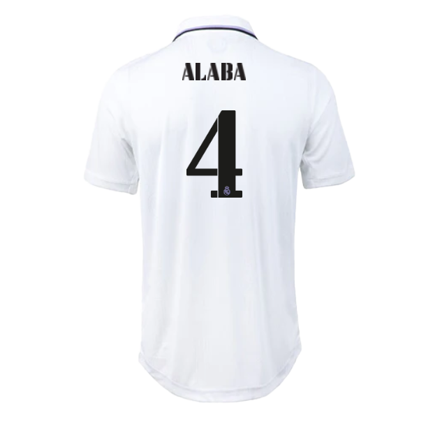 ALABA #4 Real Madrid Home Authentic Jersey 2022/23 | Gogoalshop