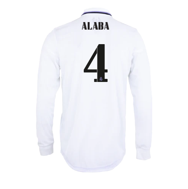 ALABA #4 Real Madrid Home Authentic Jersey 2022/23 | Gogoalshop