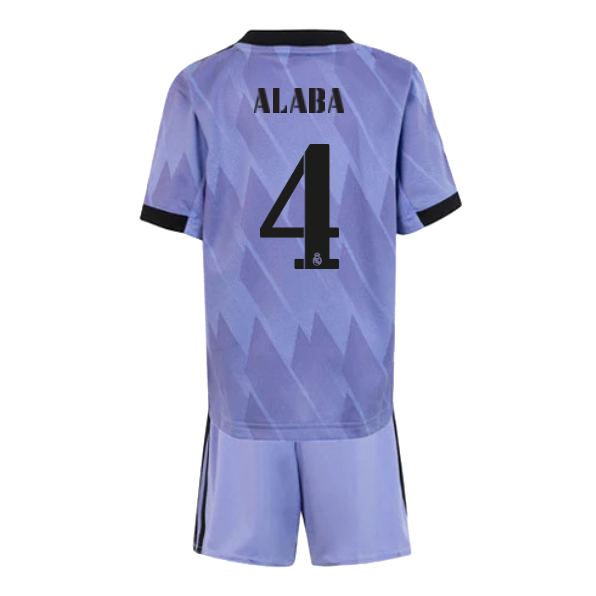 ALABA #4 Real Madrid Away Kids Jerseys Kit 2022/23 | Gogoalshop