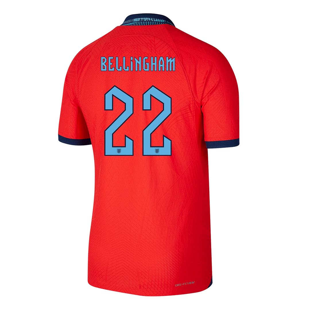 BELLINGHAM #22 England Away Authentic Jersey World Cup 2022 | Gogoalshop
