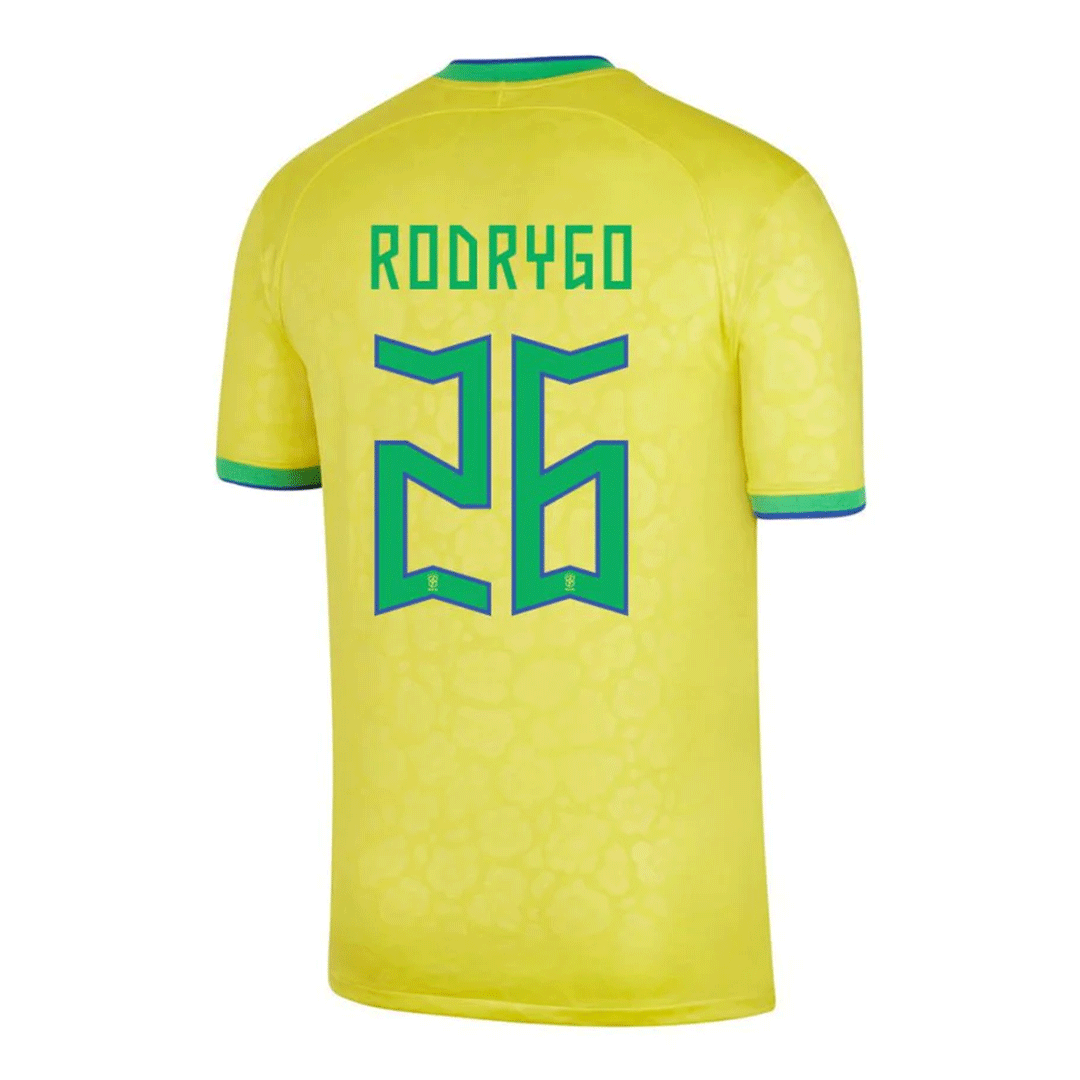 RODRYGO #26 Brazil Home Jersey World Cup 2022 | Gogoalshop