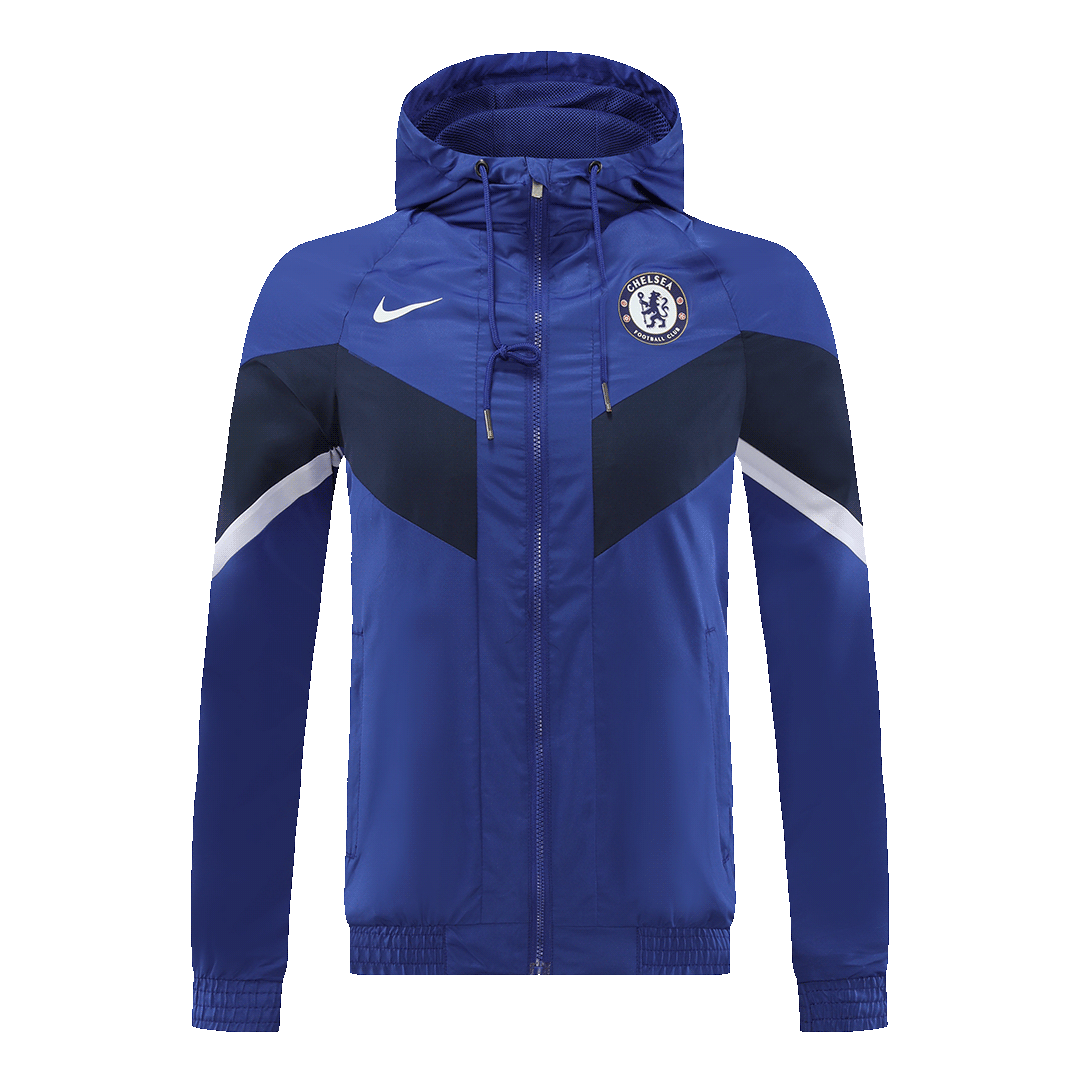 Chelsea Hoodie Windbreaker Jacket 2022/23 - Blue | Gogoalshop