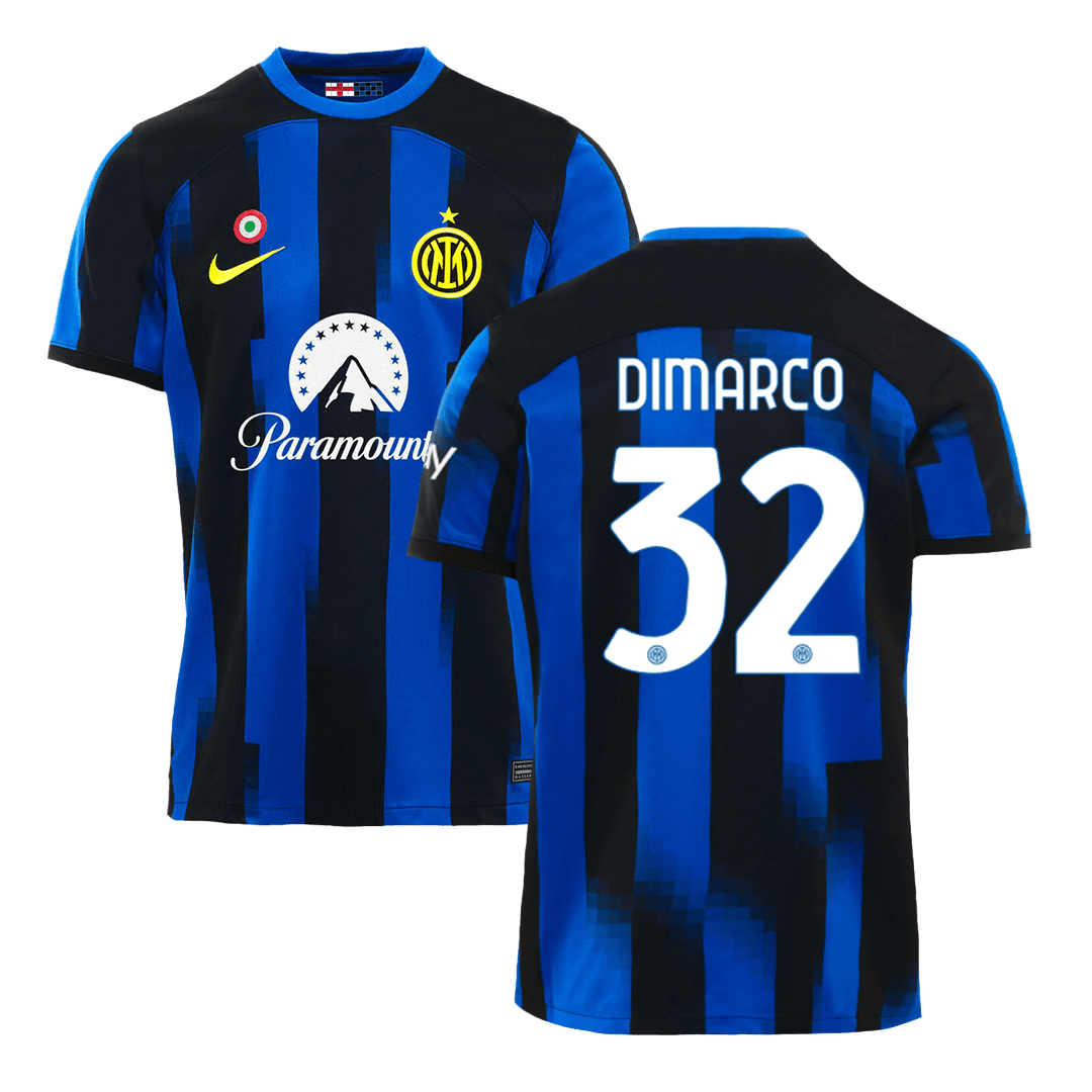 DIMARCO #32 Inter Milan Home Soccer Jersey 2023/24 | Gogoalshop