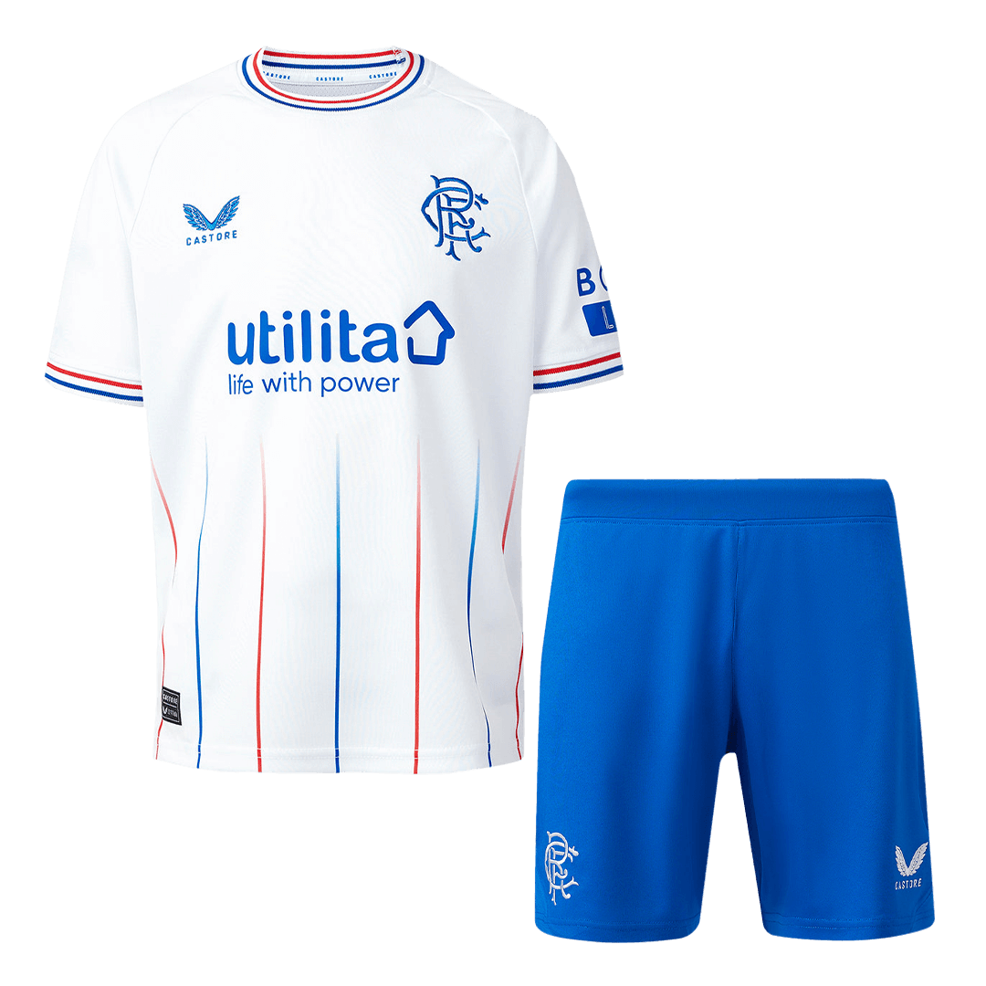 Glasgow Rangers Away Kids Soccer Jerseys Kit 2023/24 | Gogoalshop