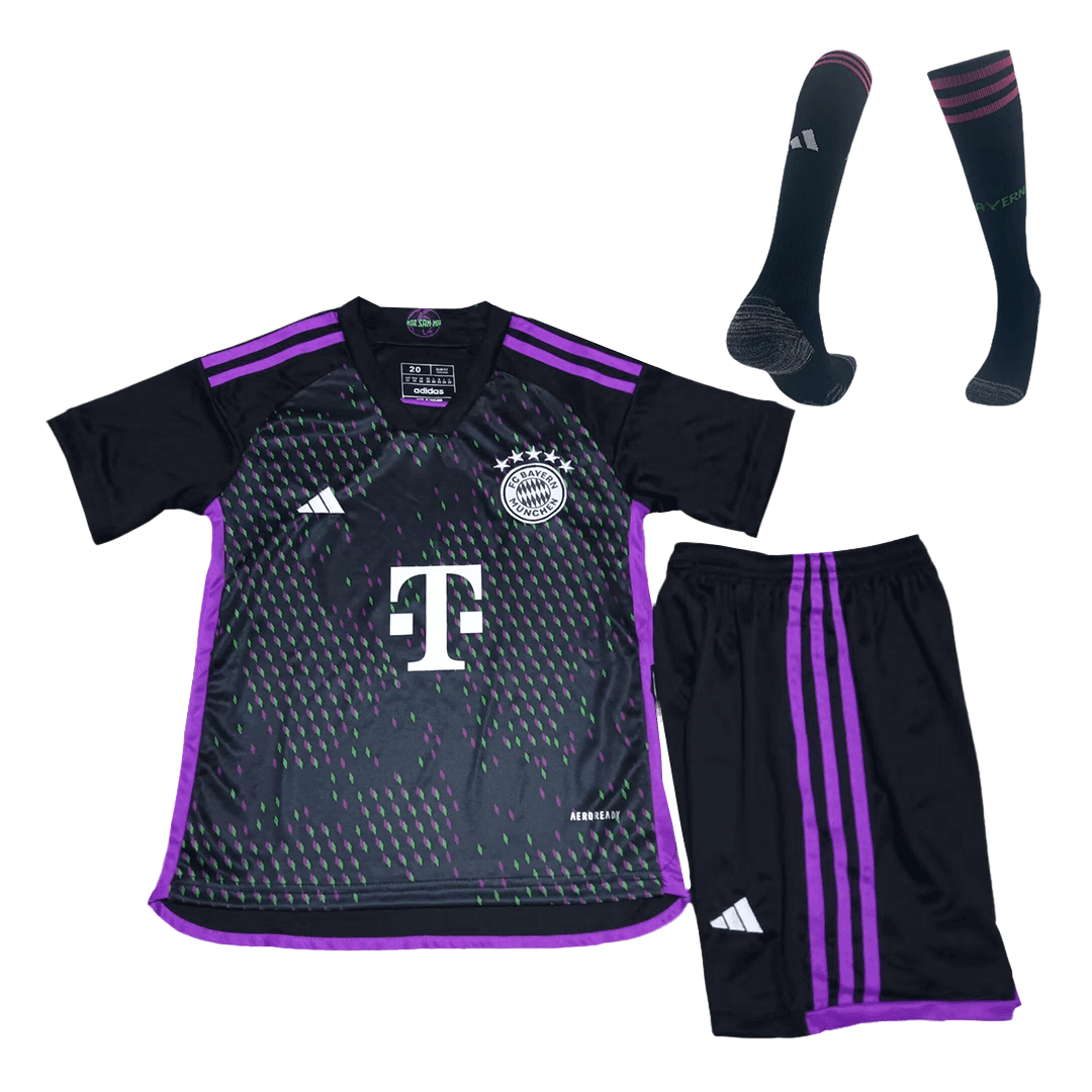 Bayern Munich Away Kids Soccer Jerseys Full Kit 2023/24 | Gogoalshop