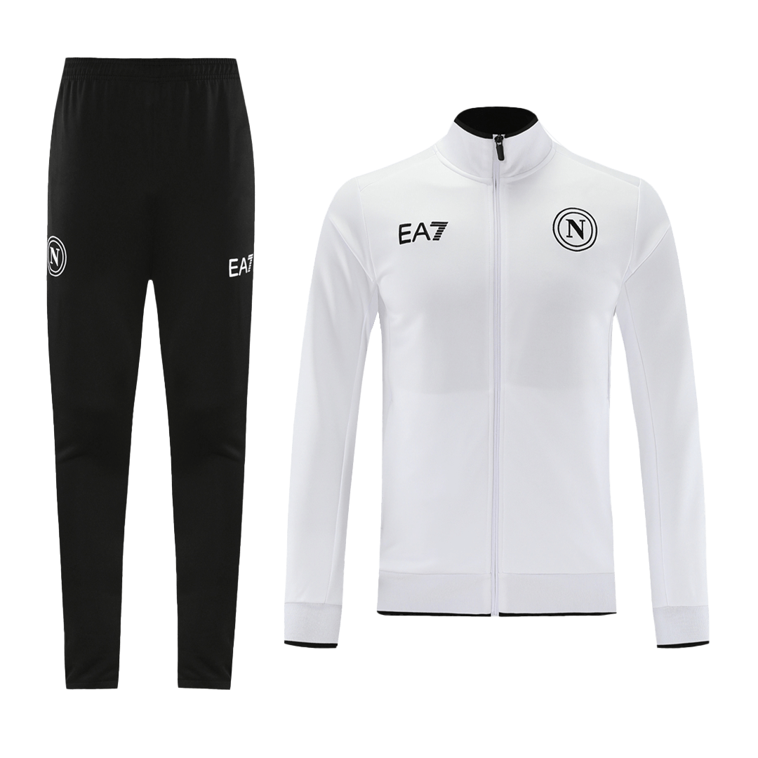Napoli Jacket Tracksuit 2023/24 White | Gogoalshop