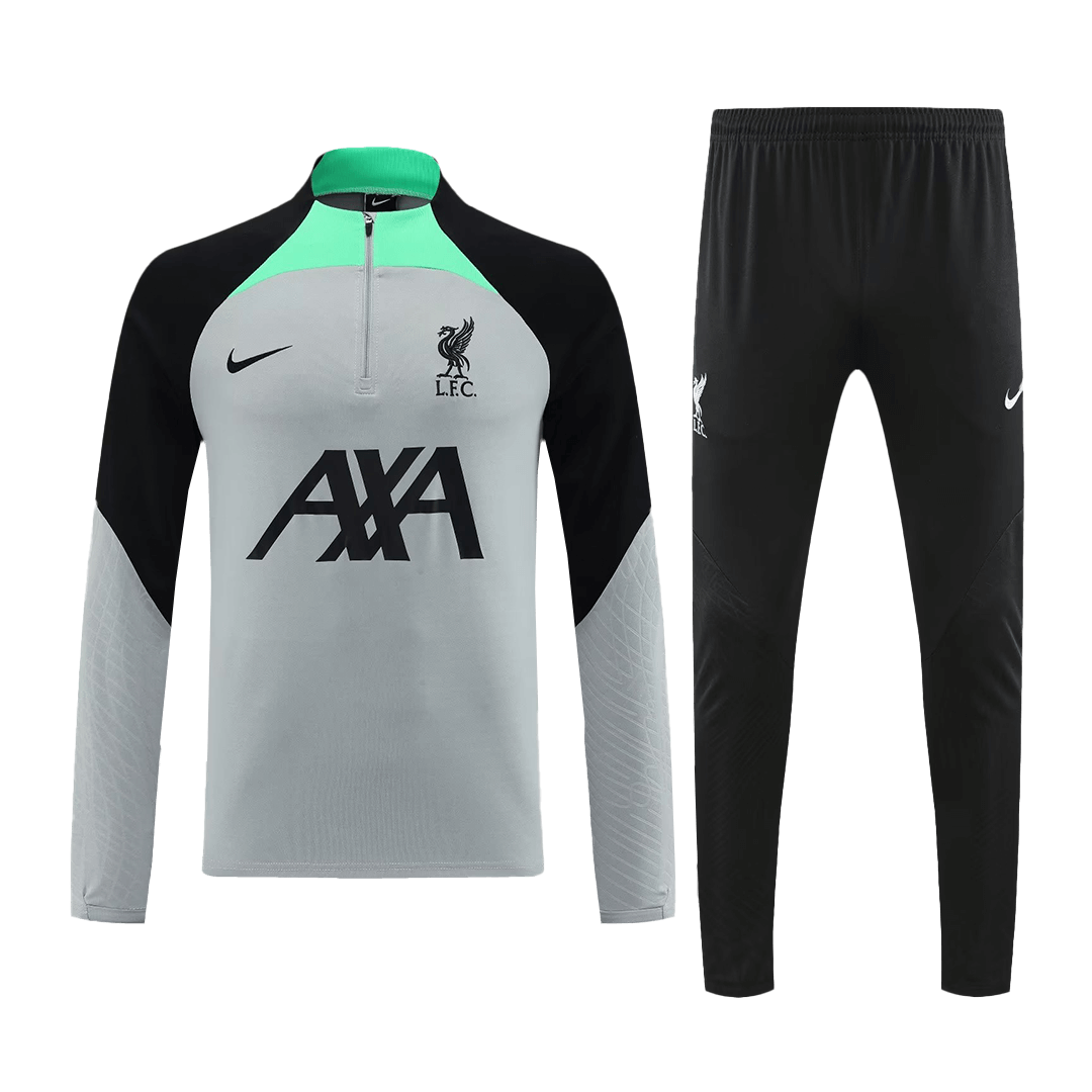 Liverpool 1/4 Zip Tracksuit 2023/24 Gray | Gogoalshop