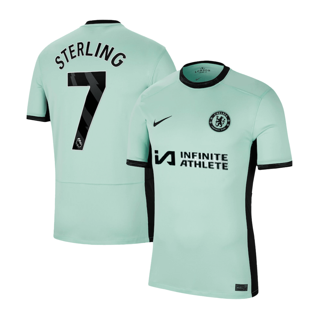 STERLING #7 Chelsea Third Away Soccer Jersey 2023/24 | Gogoalshop
