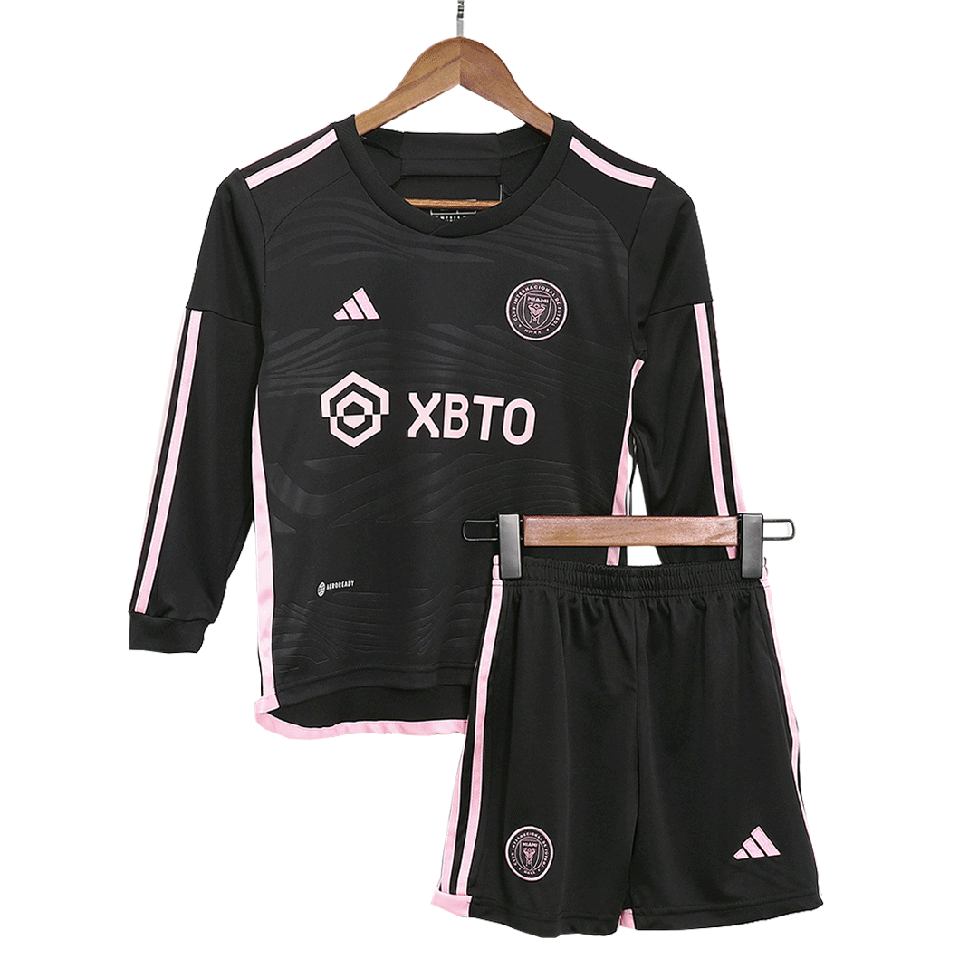 Inter Miami CF Away Long Sleeve Kids Soccer Jerseys Kit 2023/24 ...