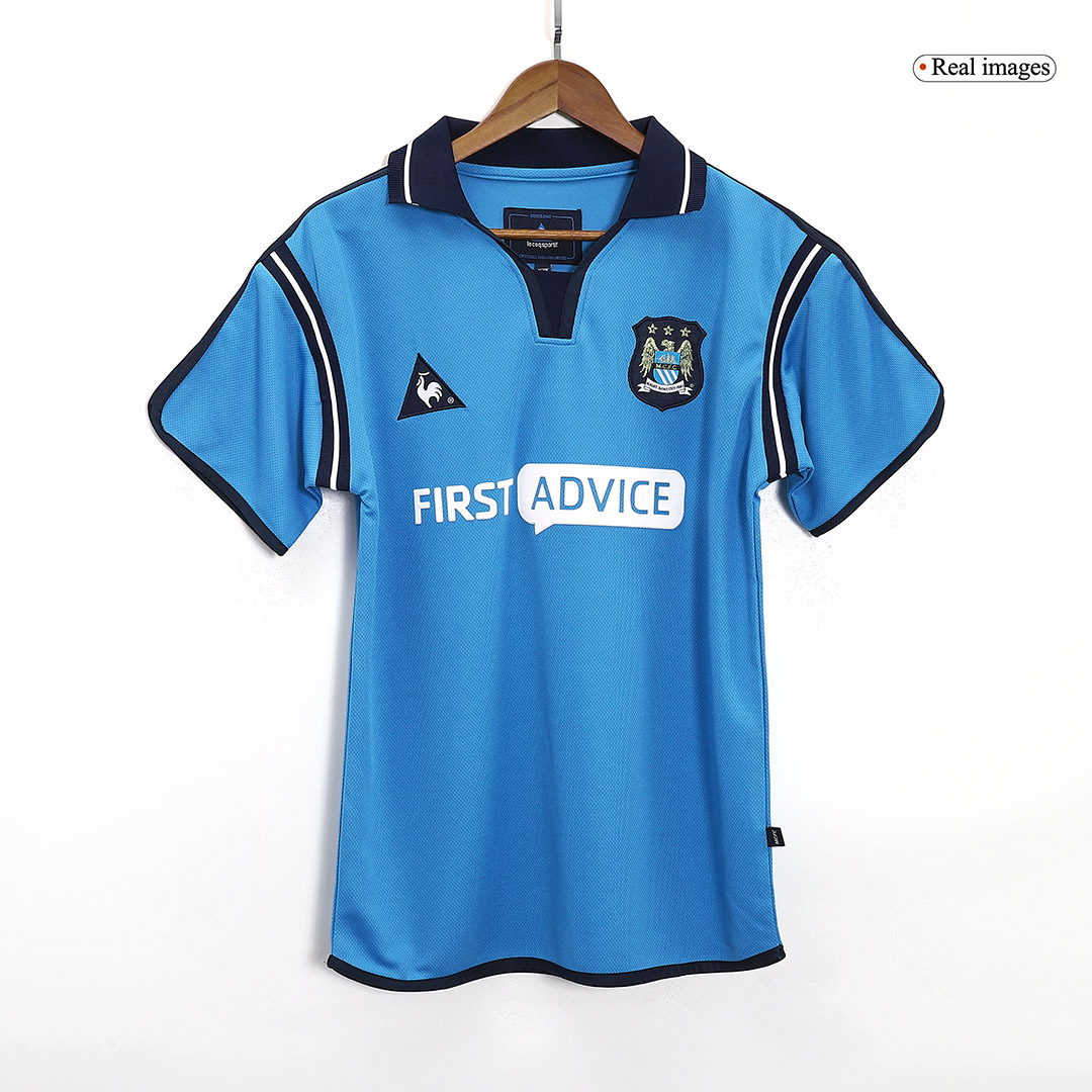Vintage Soccer Jersey Manchester City Home 2002/03 | Gogoalshop