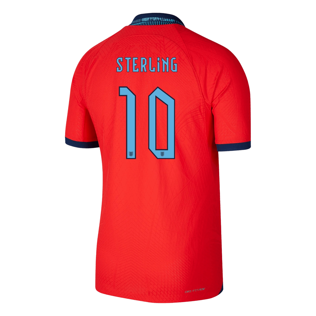 STERLING #10 England Away Authentic Jersey World Cup 2022 | Gogoalshop