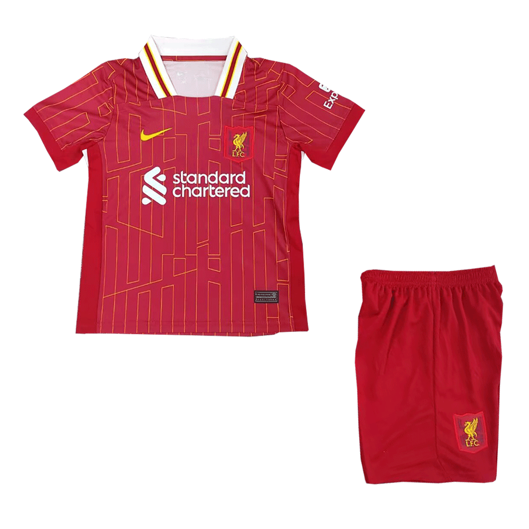 Liverpool Home Kids Soccer Jerseys Kit 2024/25 | Gogoalshop