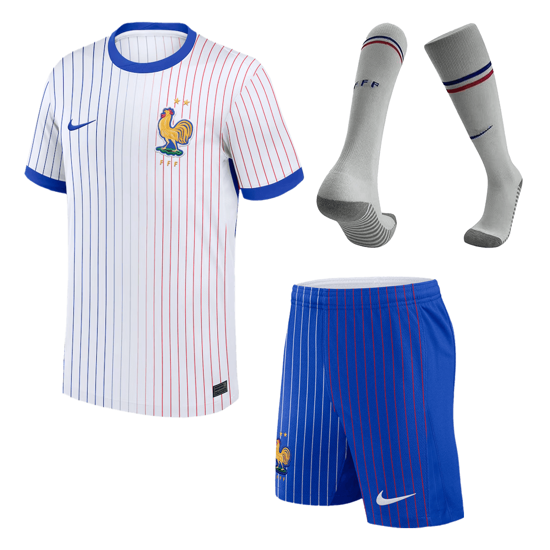 France Away Kids Soccer Jerseys Full Kit EURO 2024 | Gogoalshop