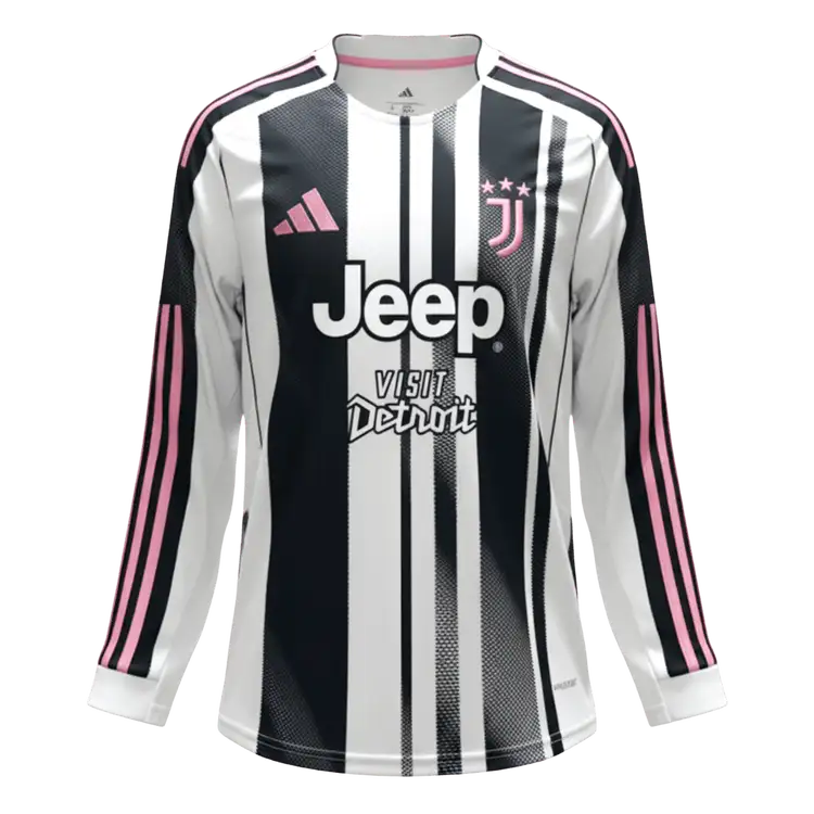 Juventus Home Long Sleeve Jersey 2025/26 | Gogoalshop