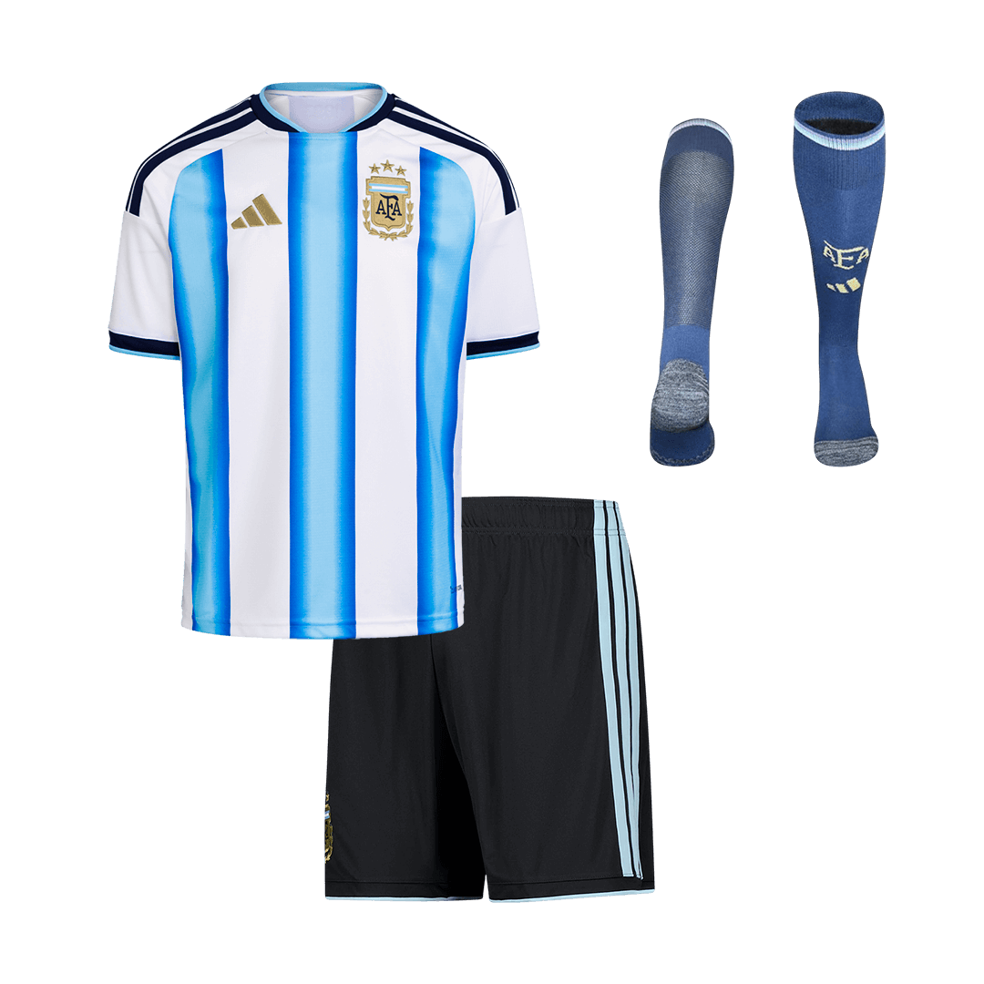 Argentina Home Kids Soccer Jerseys Full Kit World Cup 2026 | Gogoalshop